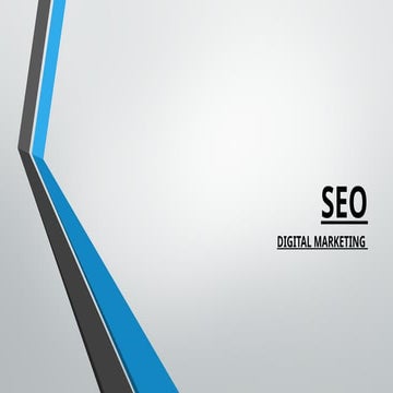 DIGITAL MARKETING search engine optimization ppt | PPTX