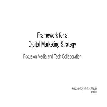 Digital Marketing Strategy - A Framework | PPT