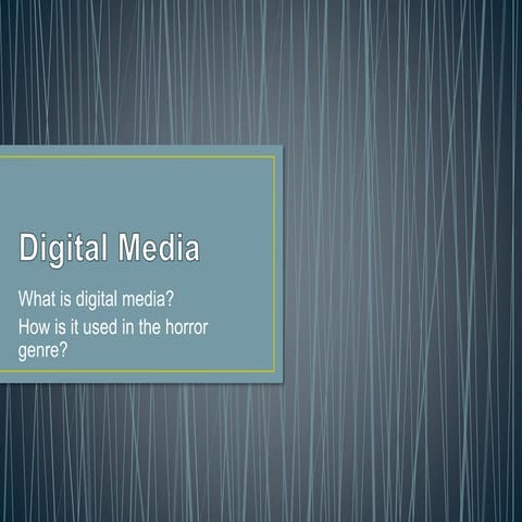 Digital media investigtion | PPTX