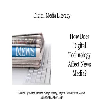 Digital media literacy final project slides | PPT