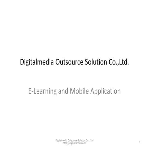 Digitalmedia Outsource Solution [DOS] | PPTX