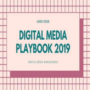 Digital Media Playbook 2019 | PDF