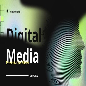 Digital Media Slides Template to Edit PPT | PPTX