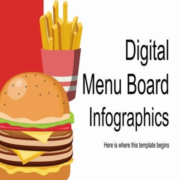 Digital menu board infographics by slidesgo | PPT