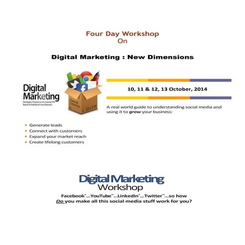 Digital Marketing workshop | PDF