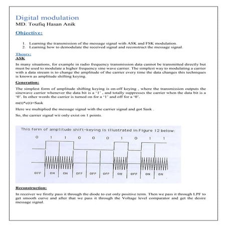 Digital modulation | PDF