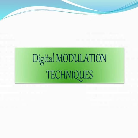 Digital modulation | PPT