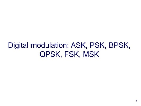 3.3 modulation formats msk and gmsk | PDF | Digital Audio | Computer Software and Applications