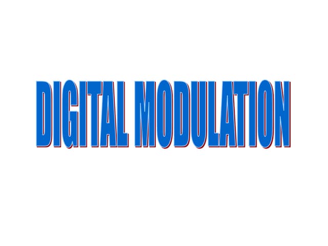 Digitalmodulation Pptx Advanced Digital Modulation Techniques Pptx