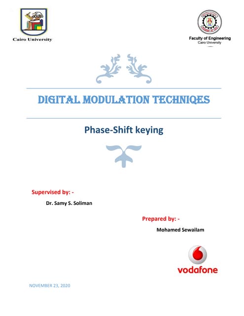Quadrature phase shift keying | PPTX