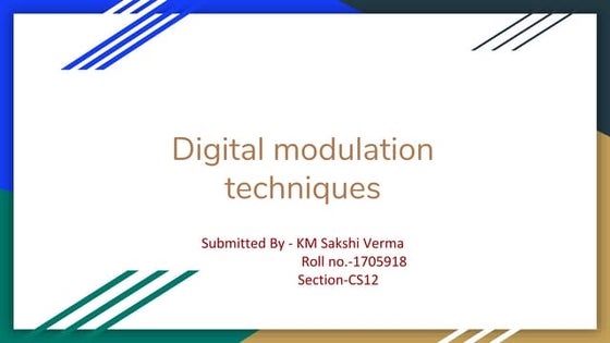 ASK,FSK and M-PSK using Matlab | PDF
