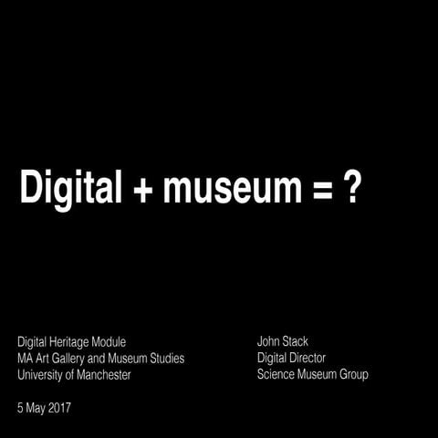 Digital + Museum = ? | PDF