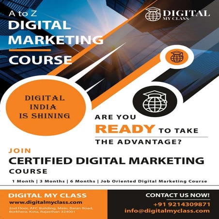 Digital Marketing Course Curriculum by Digital Myclass | PDF