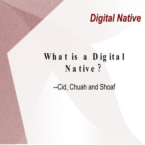Digital Native | ODP