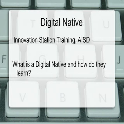 Digital Native | ODP | Online Education | Education
