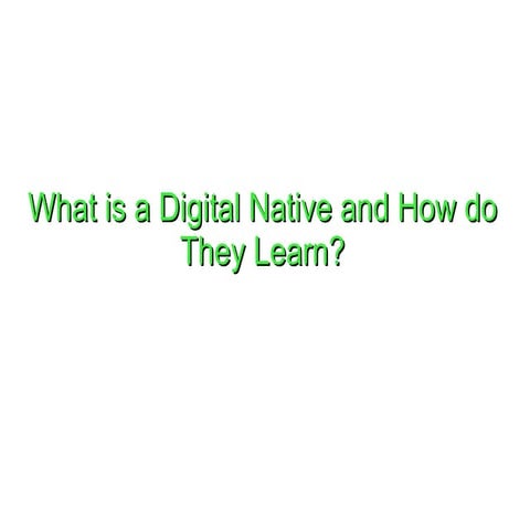 Digital Natives | ODP