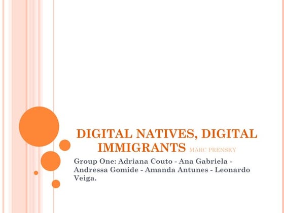 Digital natives digital immigrants | PPT