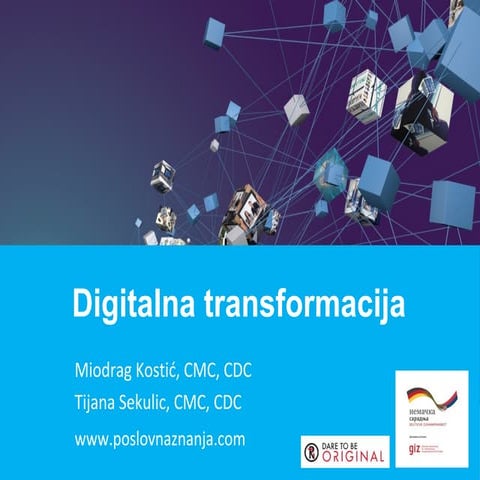 Digitalna transformacija trening obuka interaktivna radionica | PPT