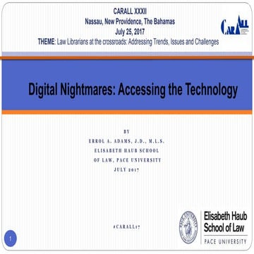 Digital Nightmares: Accessing the Technology | PPTX