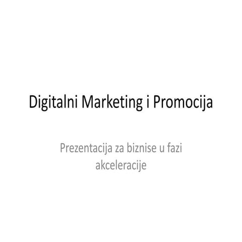 Digitalni_Marketing_i_Promocija biznisa u | PPTX