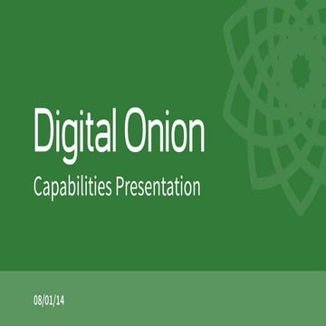 Digital onion capabilities | PDF | Business | Business and Finance