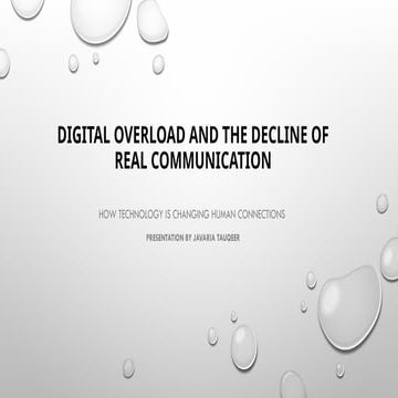Digital overload and the Decline of real Communication presentation.pptx