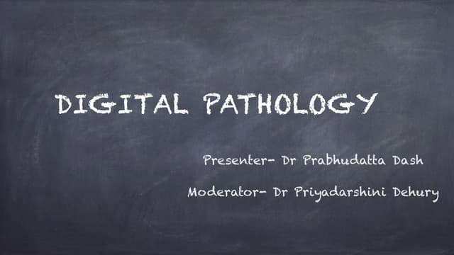 Digital Pathology | PPTX