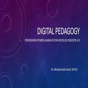 Digital Pedagogy in education system in industry 4.0 | PPTX