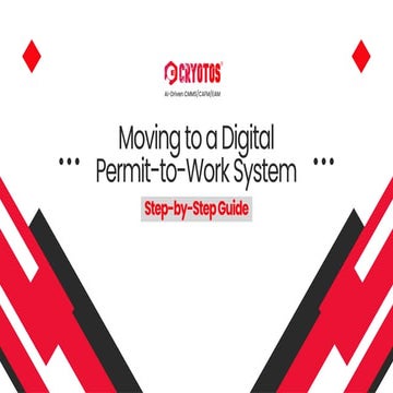 Moving to a Digital Permit-to-Work System Step-by-Step Guide | PDF
