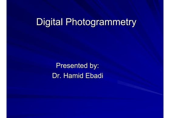Photogrammetry -Types of Photographs | PPT
