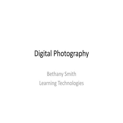 Introduction to photography | PPTX