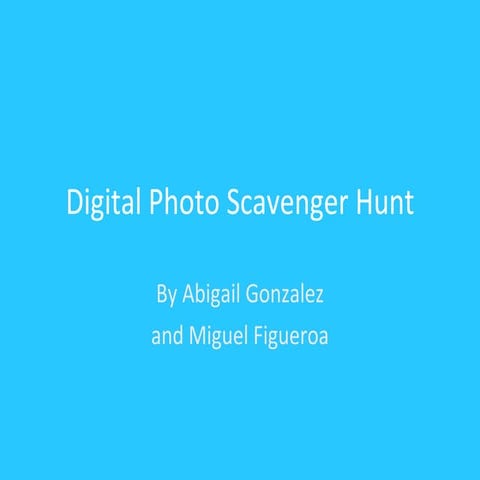 Group 4 scavenger hunt powerpoint | PPTX