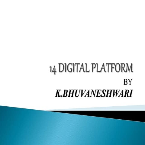 Digital platform presentation | PPTX