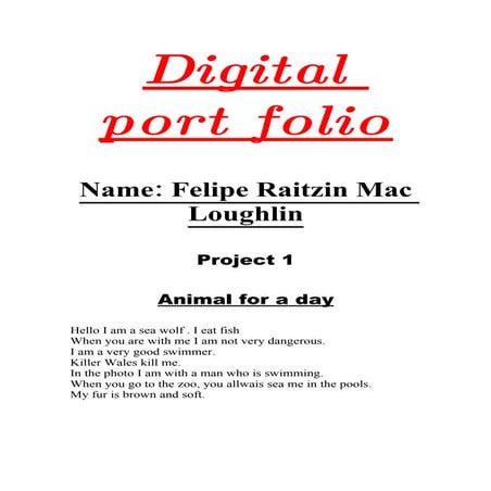 Digital Port Folio 7 | PDF