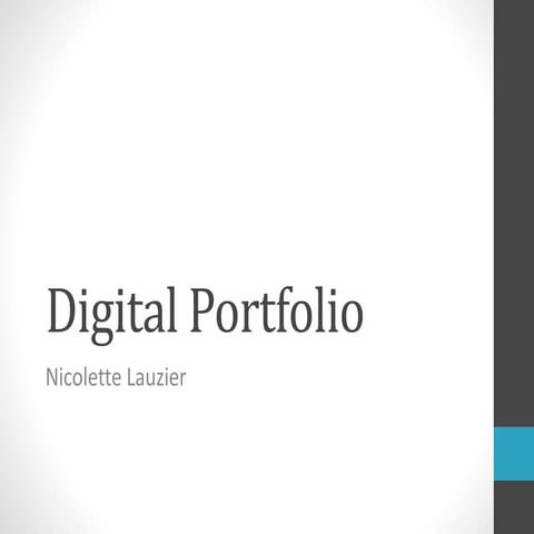 Digital portfolio | PPTX