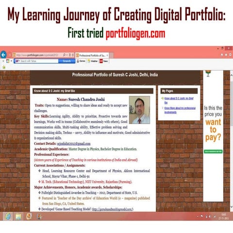 Making Digital portfolio | PPT