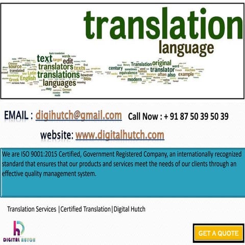 Professional Translation Services |Certified Translation|Digital Hutch ...