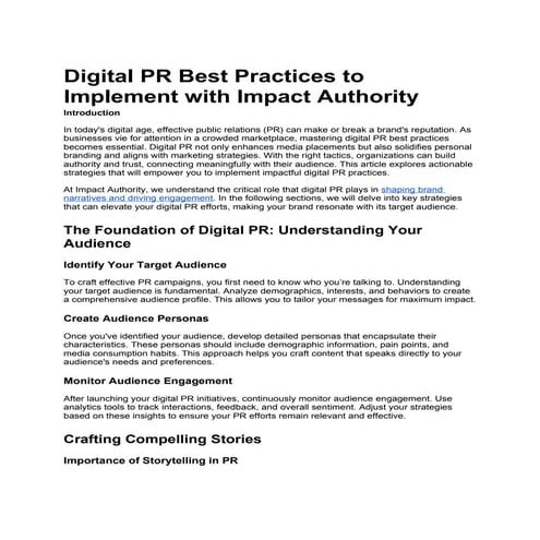 Digital PR Best Practices to Implement with Impact Authority.docx