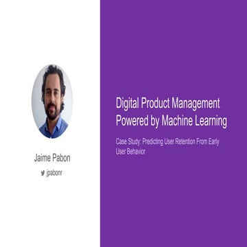 Digital Product Management Powered by Machine Learning | PPT