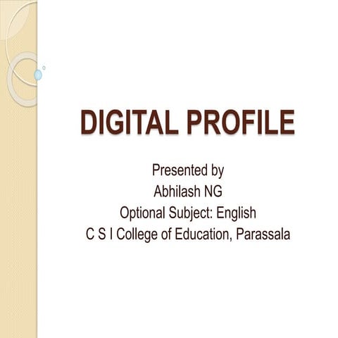 Digital profile | PPTX