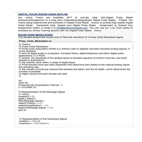 Digital Pulse Radar | PDF