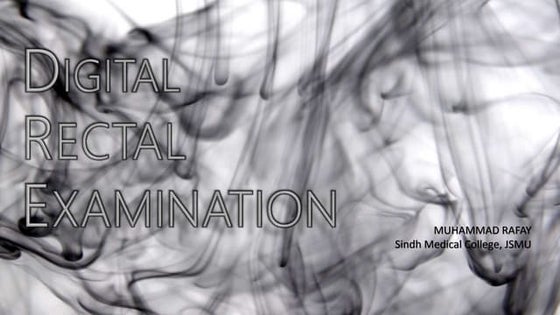 Digital rectal examination/Skill lab/ OSCE | PPT