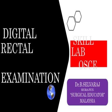 Digital rectal examination.pptx @ | PPTX