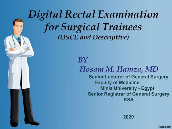 Digital rectal examination/Skill lab/ OSCE | PPTX | Digestive Disorders ...