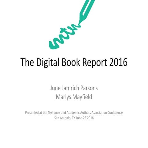 Digital Textbook Report 2014 | PPTX