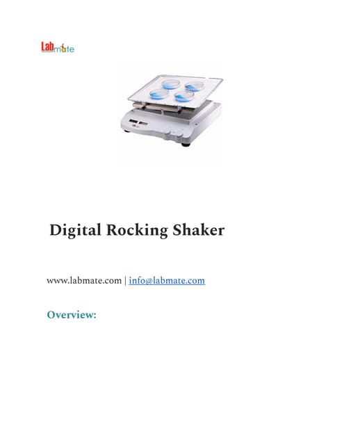 Digital 3D Shaker | PDF