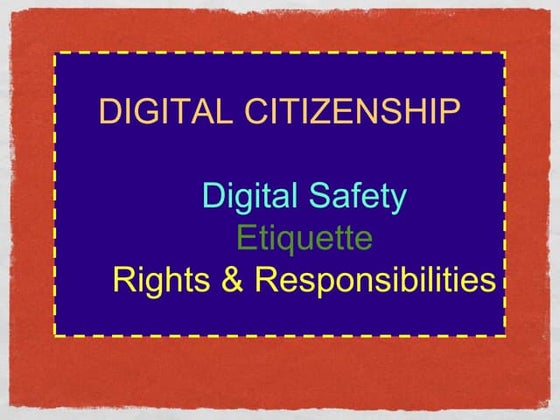Digital citizenship powerpoint | PPT