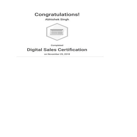 Google Digital sales Certification | PDF
