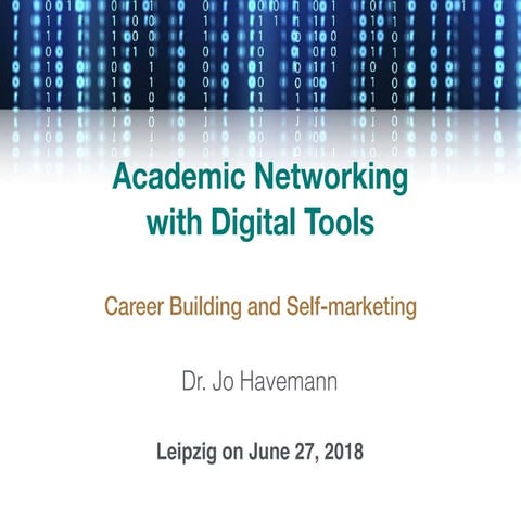 Academic Networking with Digital Tools | PDF | Technology & Computing