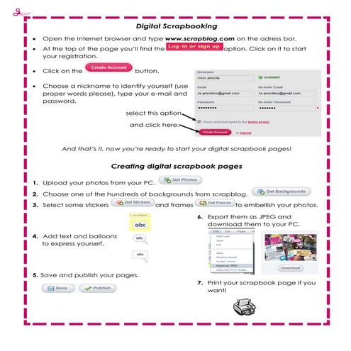 Digital Scrapbooking | PDF